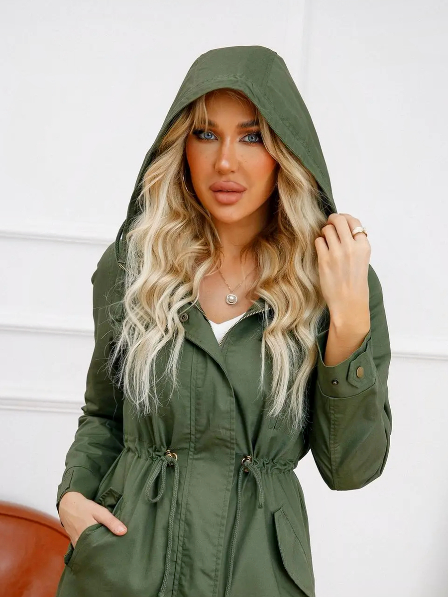 Veste saharienne femme coupe-vent avec capuche • Ma veste