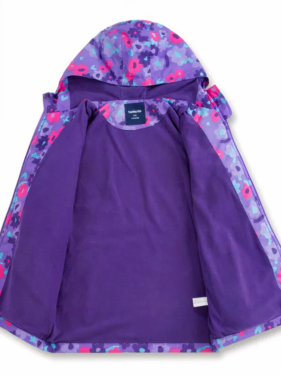 Veste fille style décontracté et motif floral • Ma veste